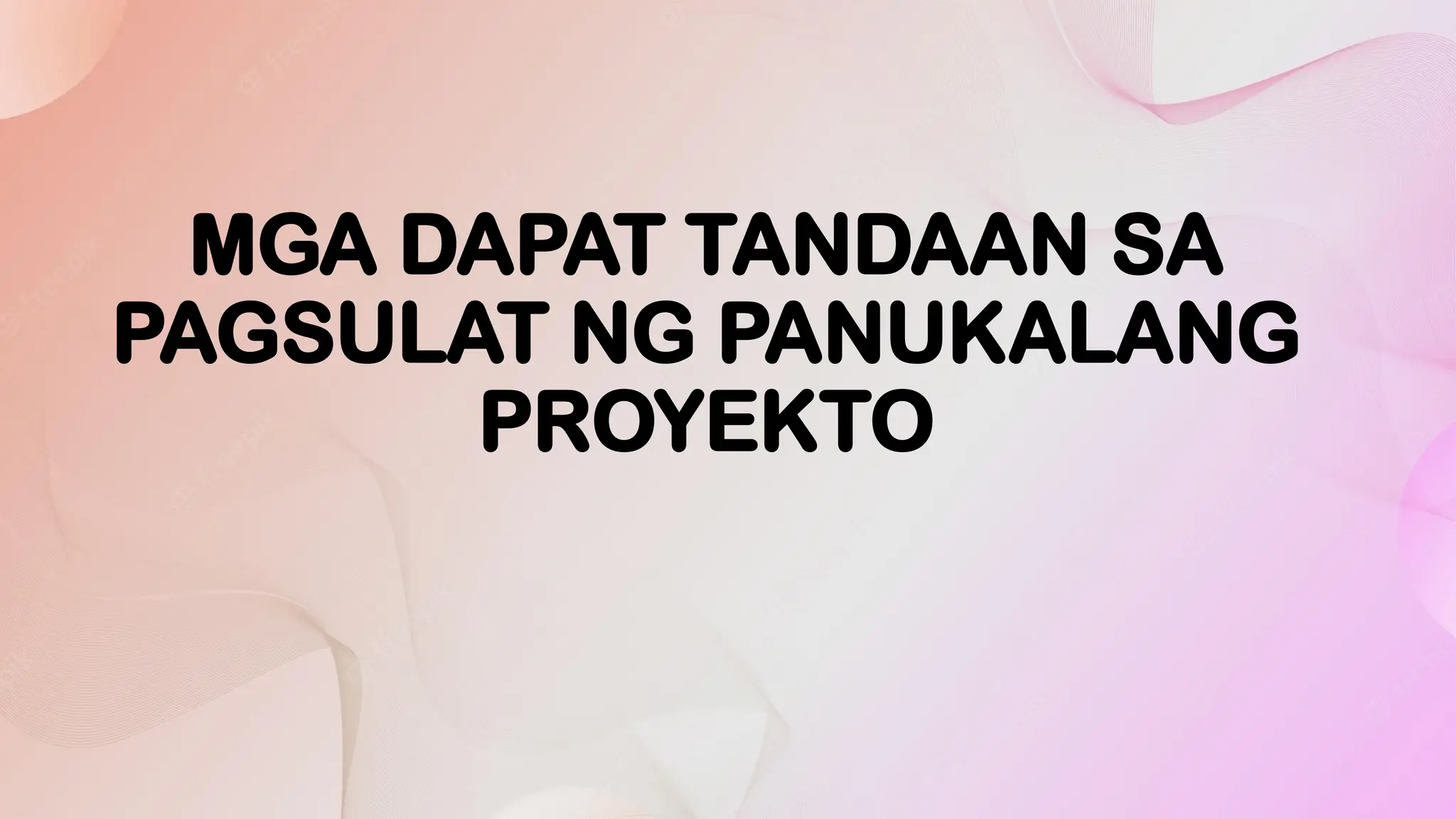 ARALIN- MGA DAPAT TANDAAN SA PANUKALANG PROYEKTO.pptx
