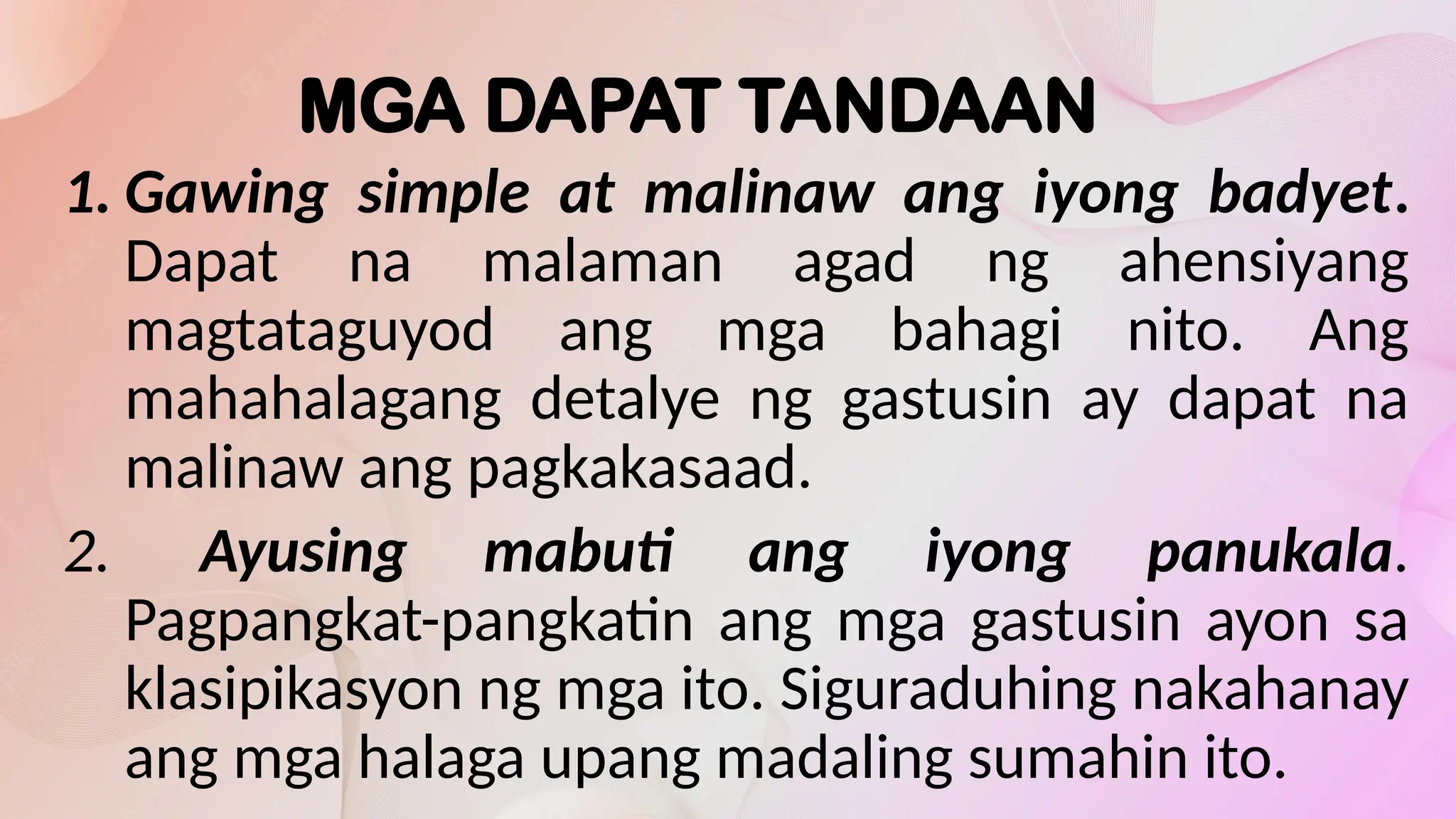 ARALIN- MGA DAPAT TANDAAN SA PANUKALANG PROYEKTO.pptx