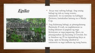 Ang Pagbibinyag sa Savica | PPTX