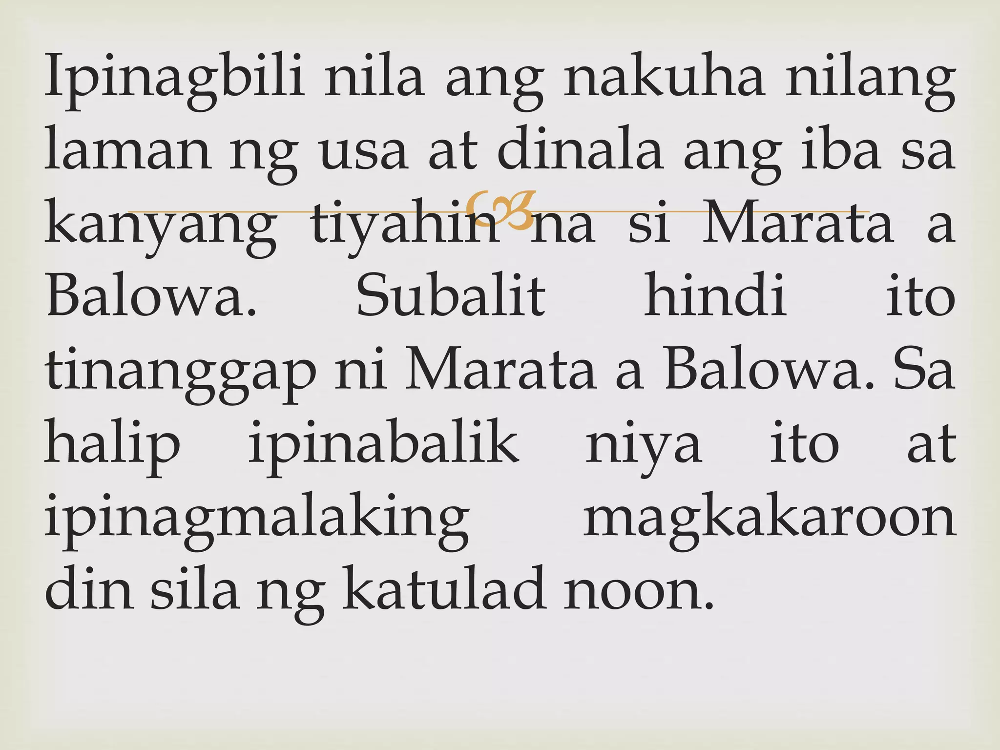 Aralin 1.2a panitikan- ang mataba at payat ng usa | PPTX