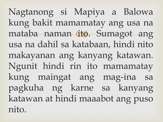Aralin 1.2a panitikan- ang mataba at payat ng usa | PPTX