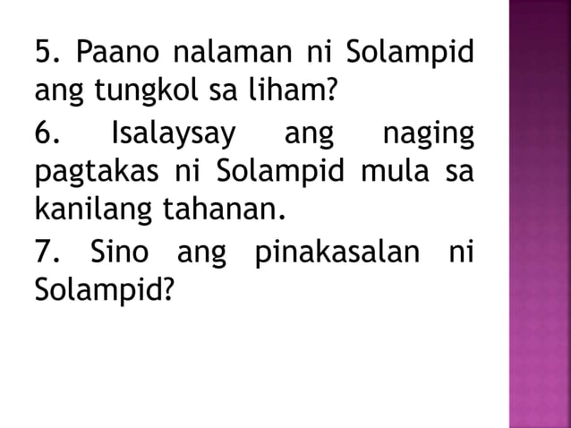 Aralin 1.4a panitikan-kuwento ni solampid | PPTX