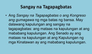 Aralin 1 Ang Pambansang Pamahalaan at Kapangyarihan ng Sangay Nito | PPTX