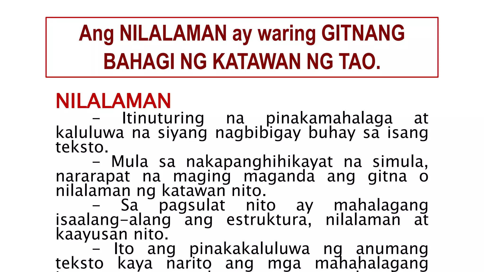 ARALIN 1.2 - MGA HAKBANG SA PAGSULAT, URI NG PAGSULAT AT MGA BAHAGI NG ...