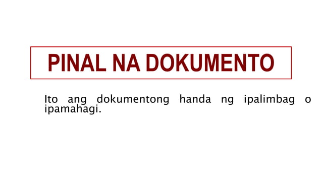 ARALIN 1.2 - MGA HAKBANG SA PAGSULAT, URI NG PAGSULAT AT MGA BAHAGI NG ...