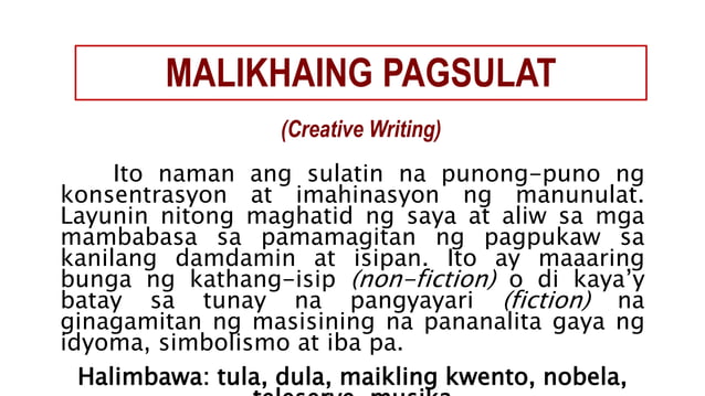 ARALIN 1.2 - MGA HAKBANG SA PAGSULAT, URI NG PAGSULAT AT MGA BAHAGI NG ...