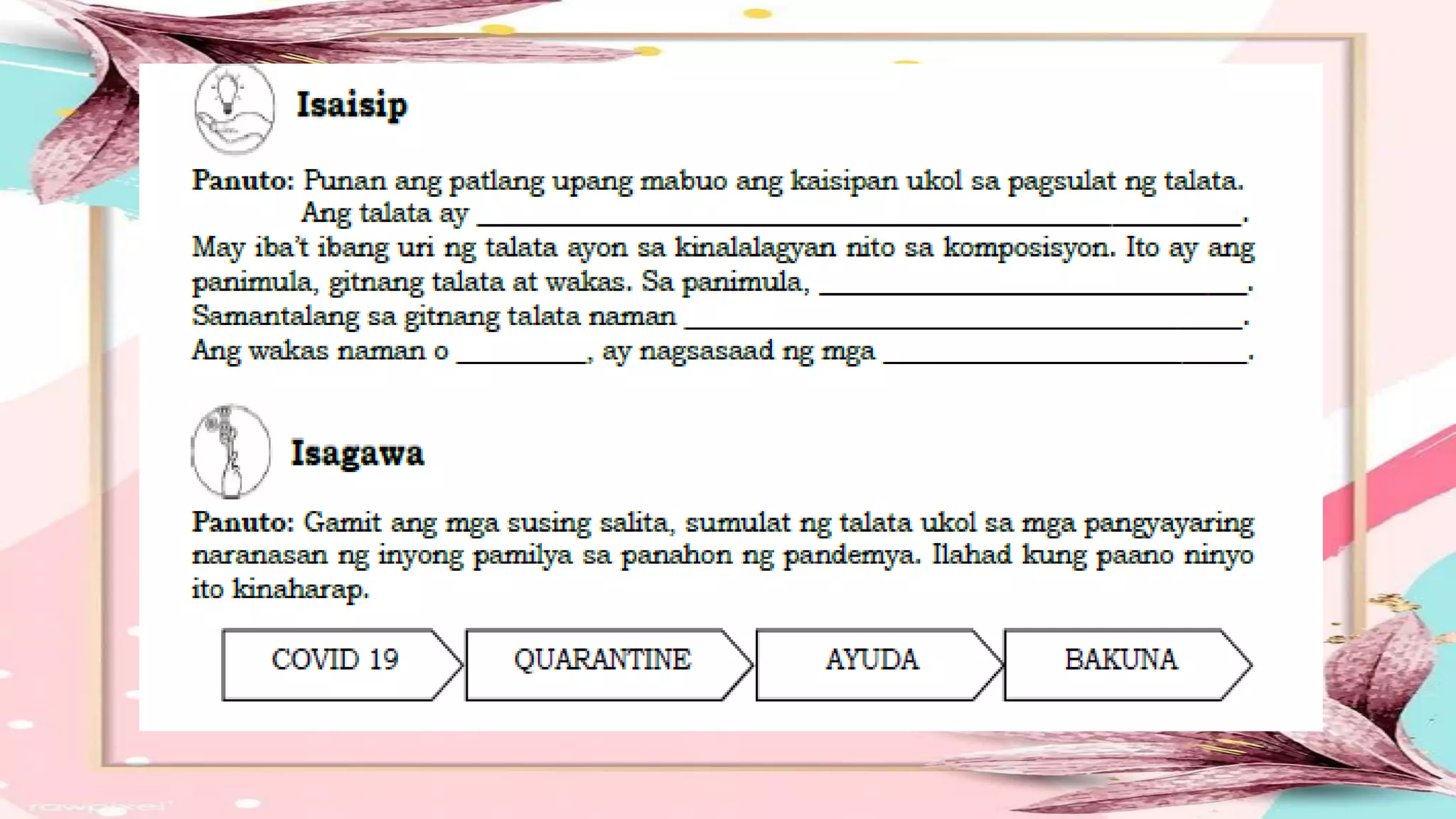 ARALIN 1.8 PAGSULAT NG TALATA.pptx