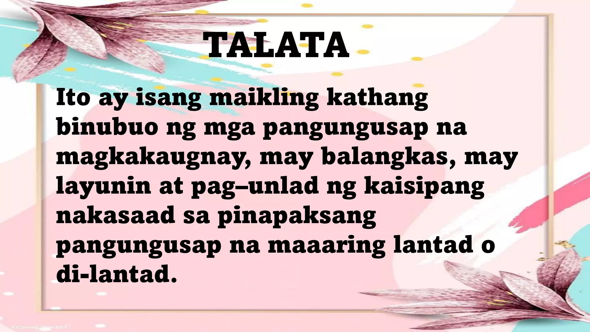 ARALIN 1.8 PAGSULAT NG TALATA.pptx