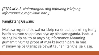 Aralin sa Filipino | PPTX