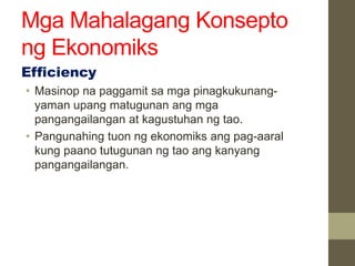 Aralin 1 ang kahulugan ng ekonomiks | PPTX