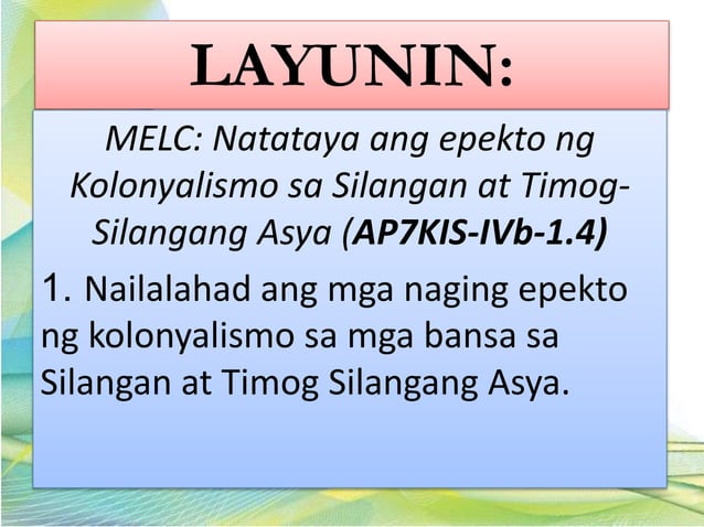 Aralin 1- Kolonyalismo at Imperyalismo sa Silangan at Timog-Silangang Asya.ppt