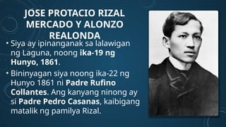 Aralin 1 - MGA TALA SA BUHAY NI JOSE RIZAL.pptx