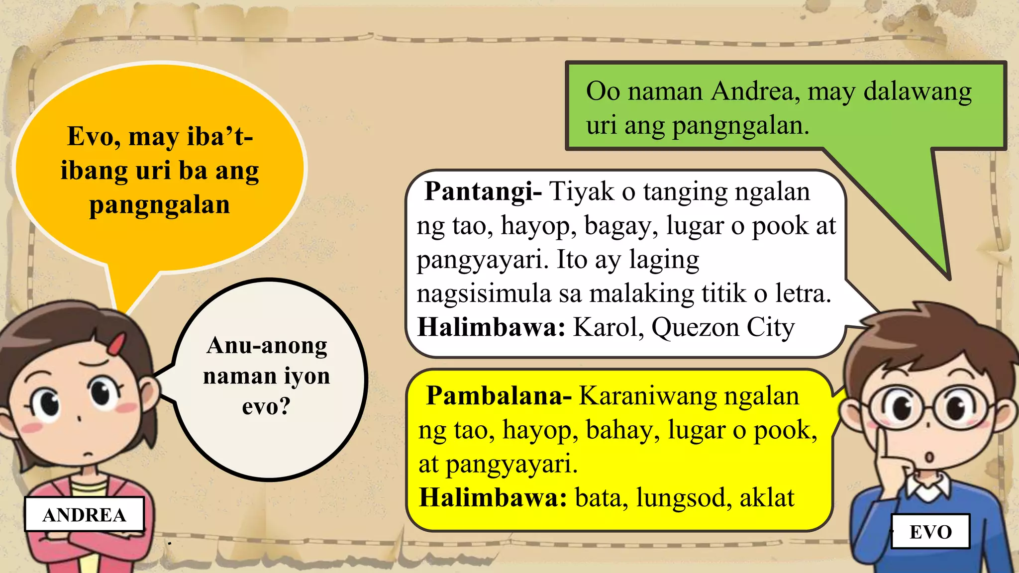 ARALIN 1- PANGNGALAN AT URI NG PANGNGALAN.pptx