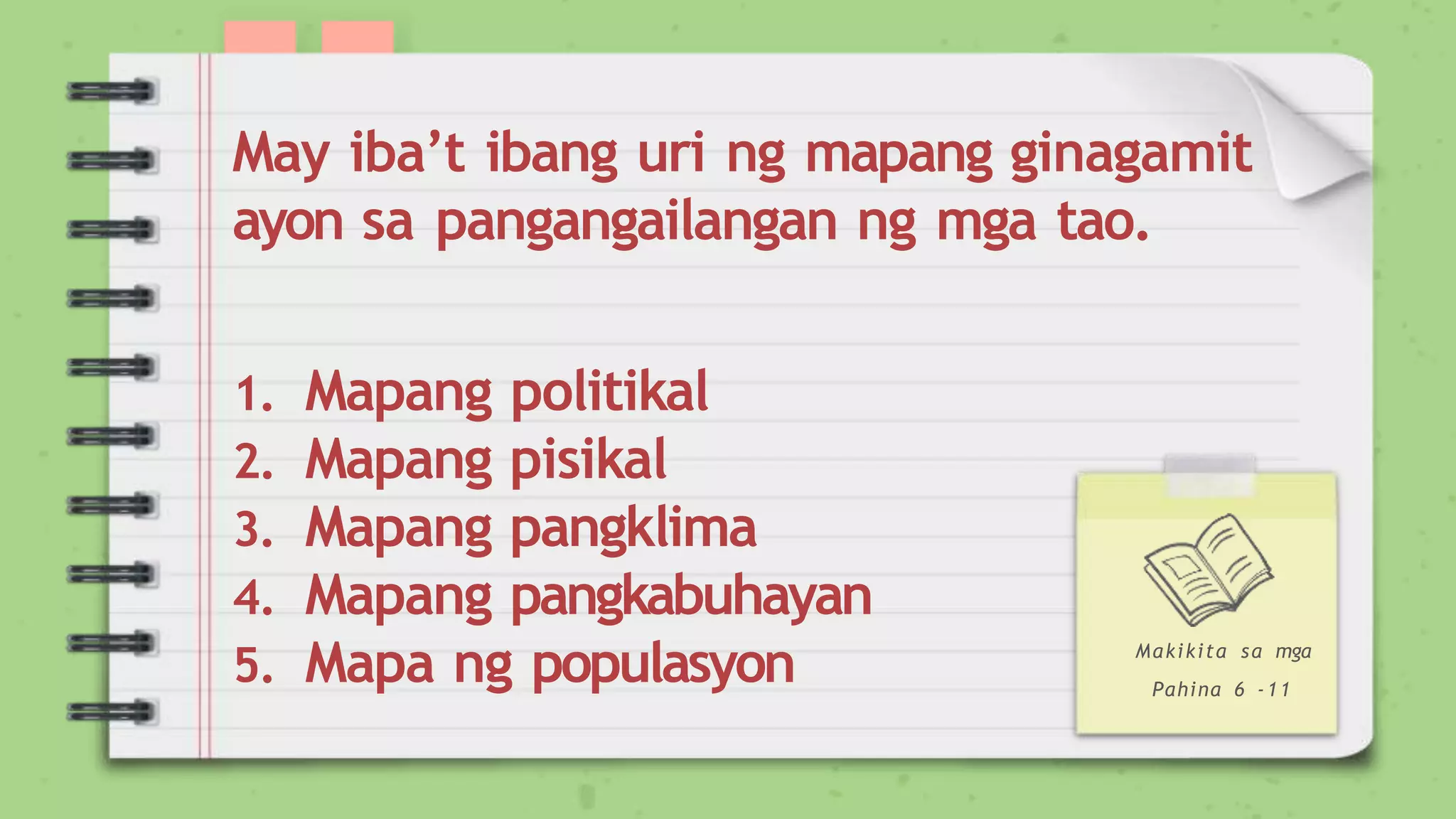 Aralin 1 simbolo sa mapa | PPTX