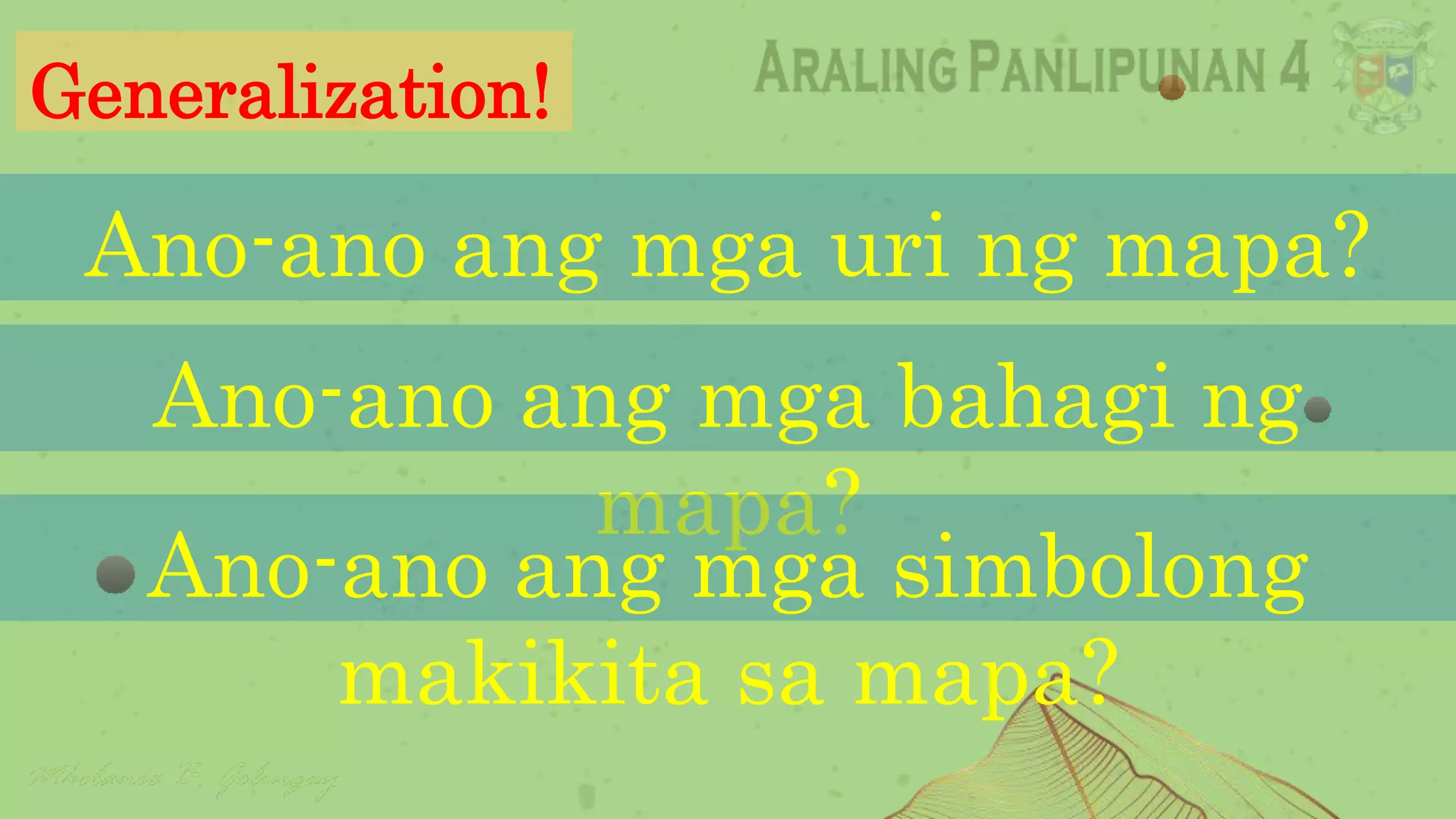 Aralin 1 simbolo sa mapa | PPTX