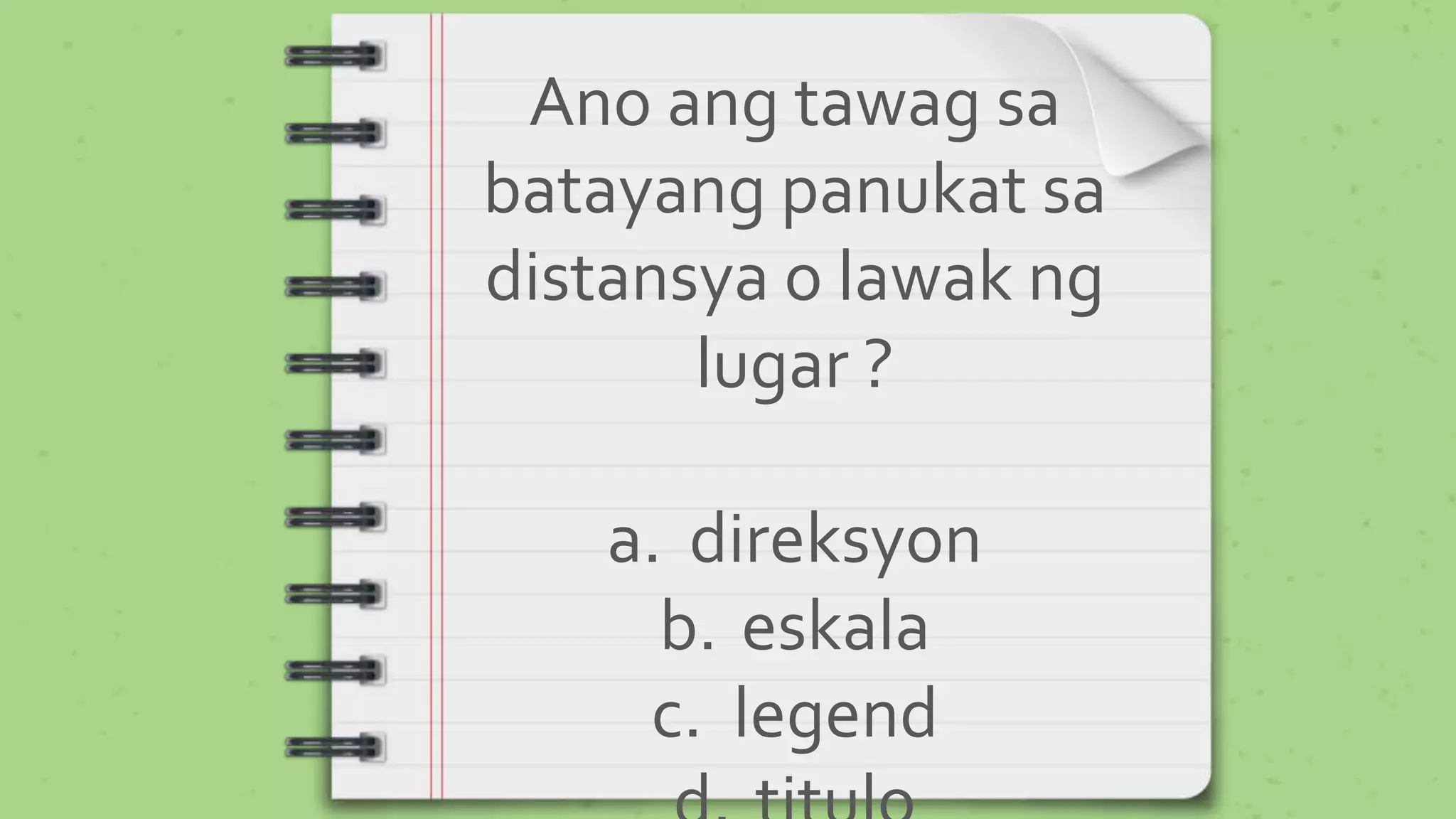 Aralin 1 simbolo sa mapa | PPTX