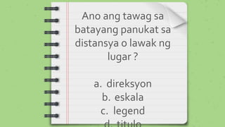 Aralin 1 simbolo sa mapa | PPTX
