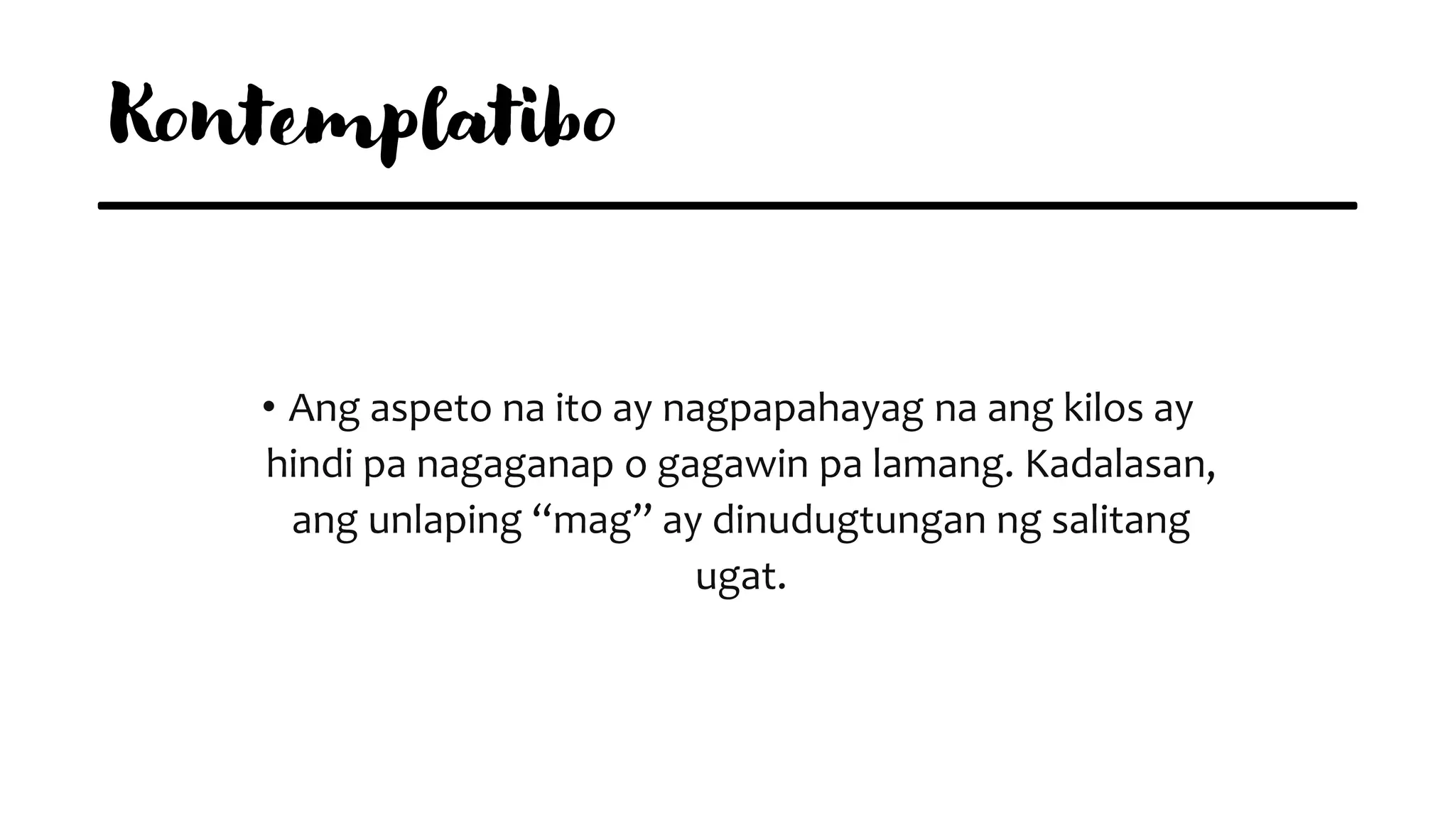 Aspekto ng pandiwa | PDF