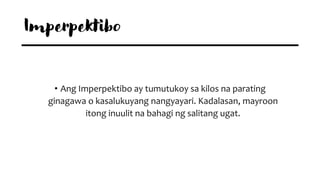 Aspekto ng pandiwa | PDF
