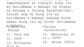 ARALIN1 the study of the Filipino language | PPT