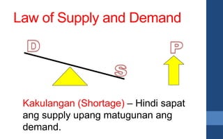 Aralin 11 interaksyon ng supply at demand | PPTX