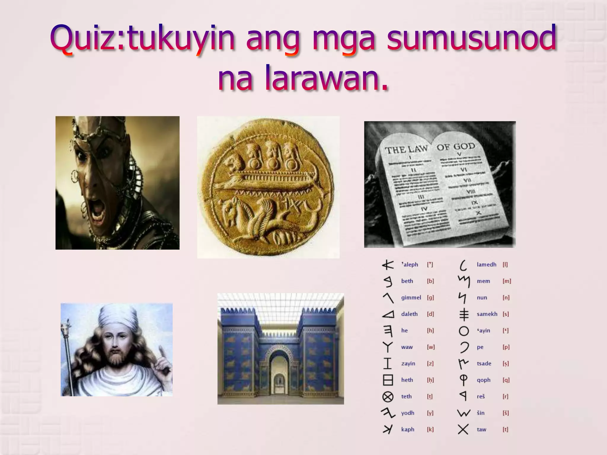 ANG CHALDEAN, PHOENICIAN, PERSIAN AT HEBREW | PPTX