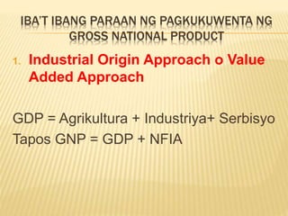 Aralin 18 pagsusuri ng economic performance ng bansa | PPTX