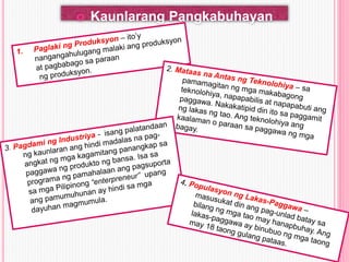 Aralin 19 ang pagtataguyod sa kaunlaran ng isang bansa | PPTX