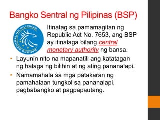 Aralin 19 patakaran ng pananalapi | PPTX