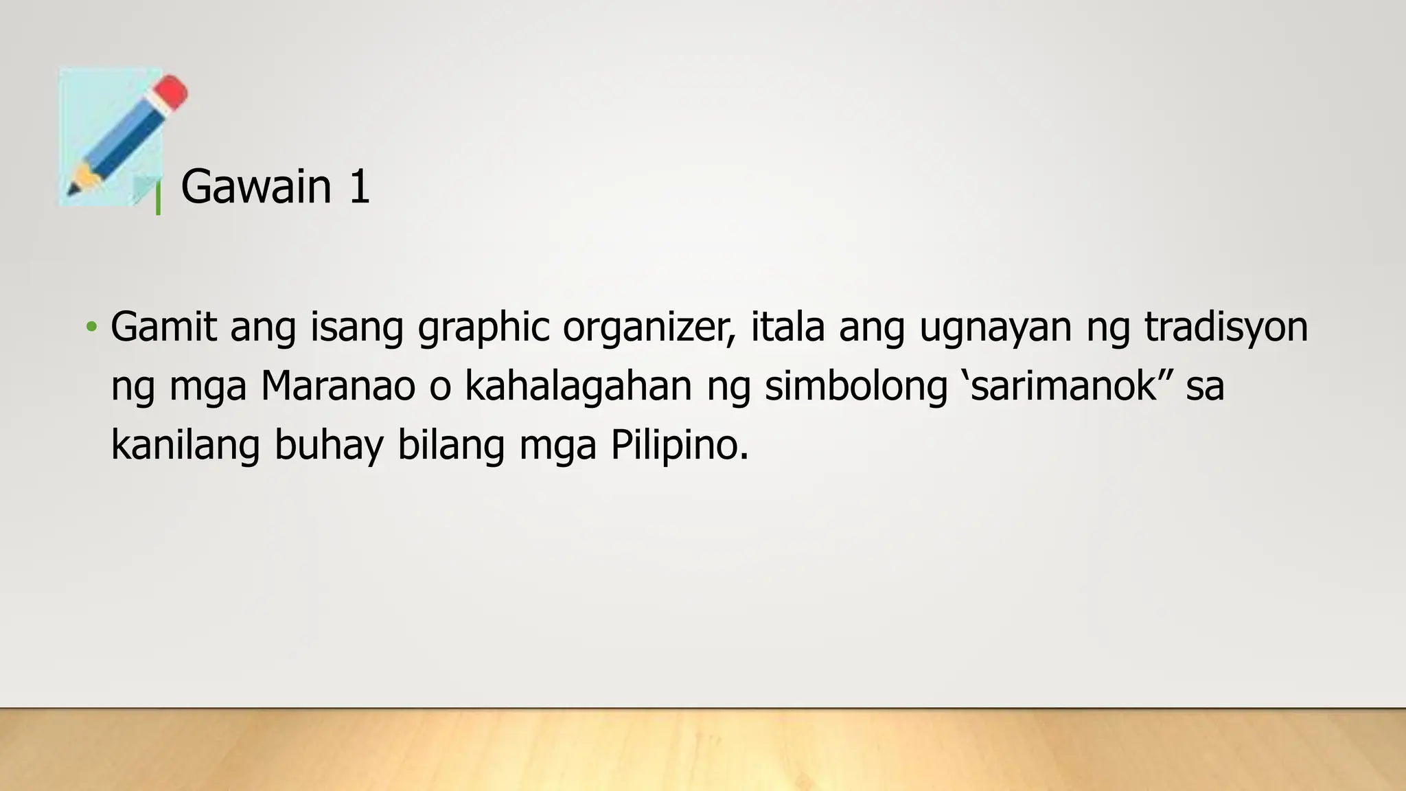 Grade 7; filipino lesson: Aralin 1 Ang Alamat ng Sarimanok.pptx