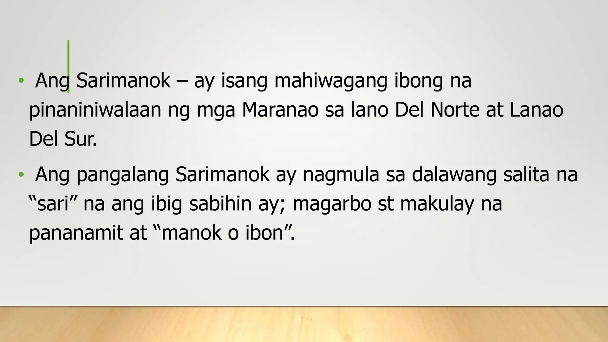Grade 7; filipino lesson: Aralin 1 Ang Alamat ng Sarimanok.pptx