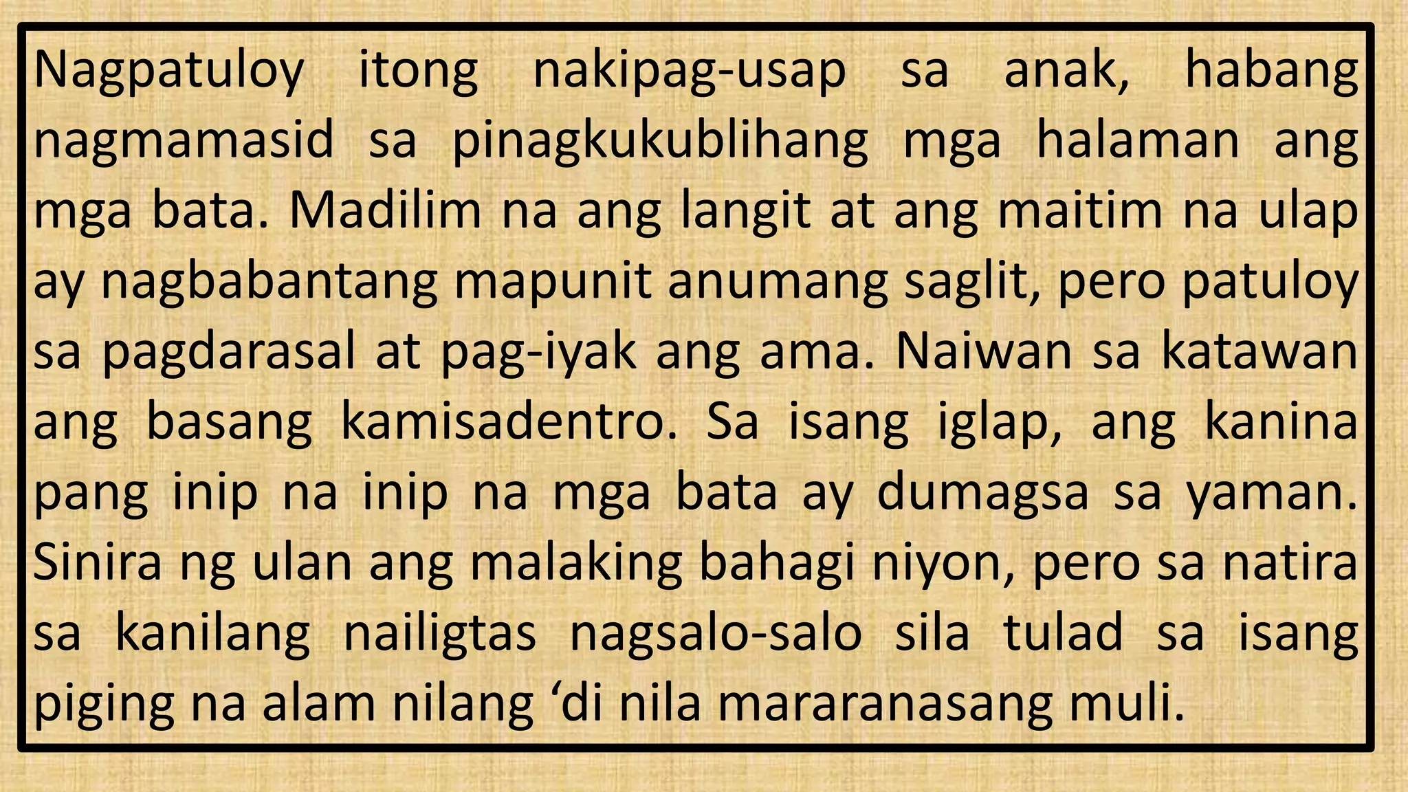 Aralin 1, ang ama, grade 9 | PPTX