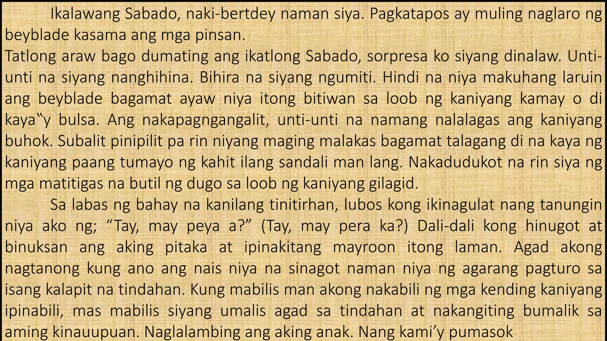 Aralin 1, ang ama, grade 9 | PPTX