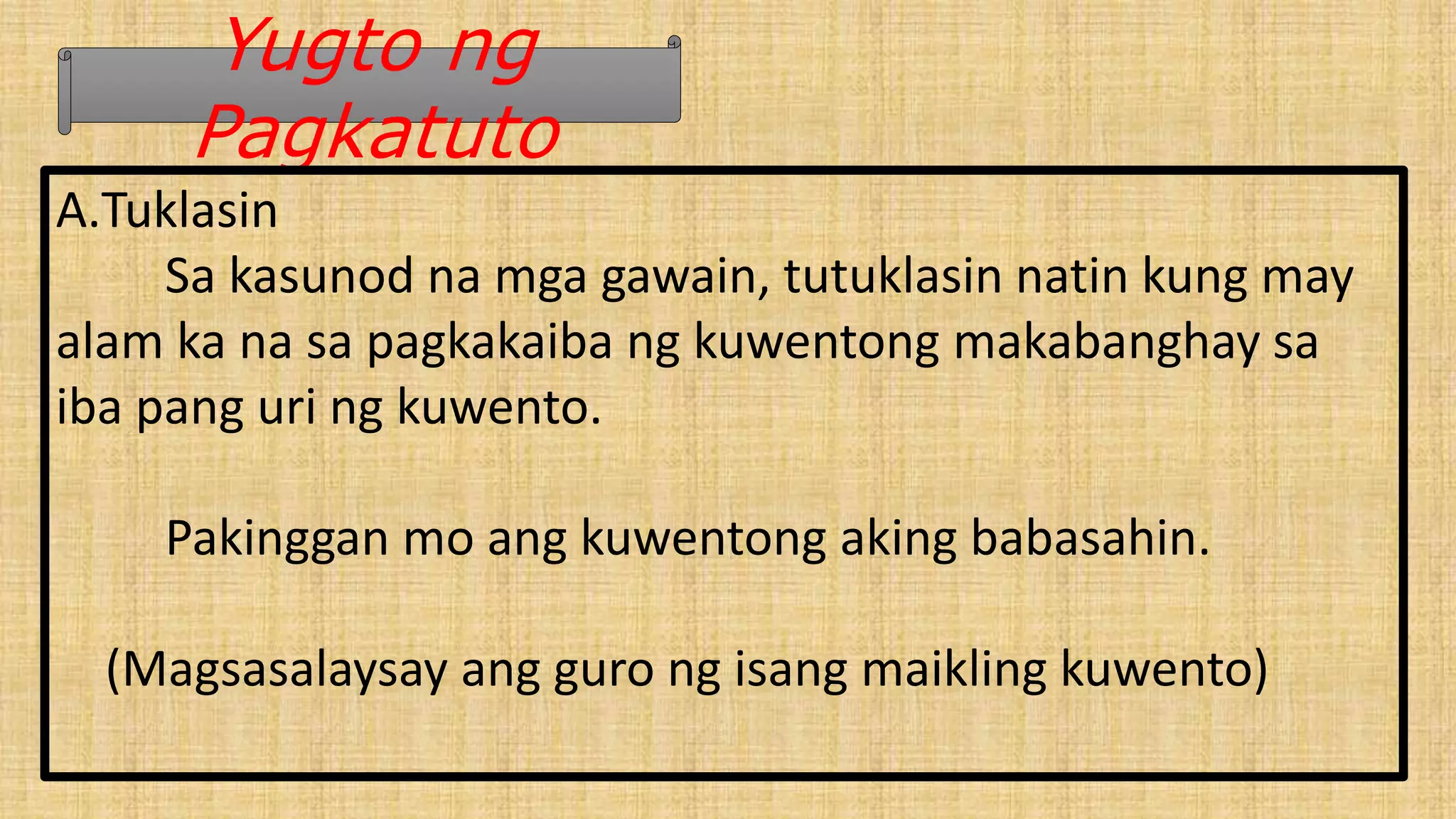 Aralin 1, ang ama, grade 9 | PPTX