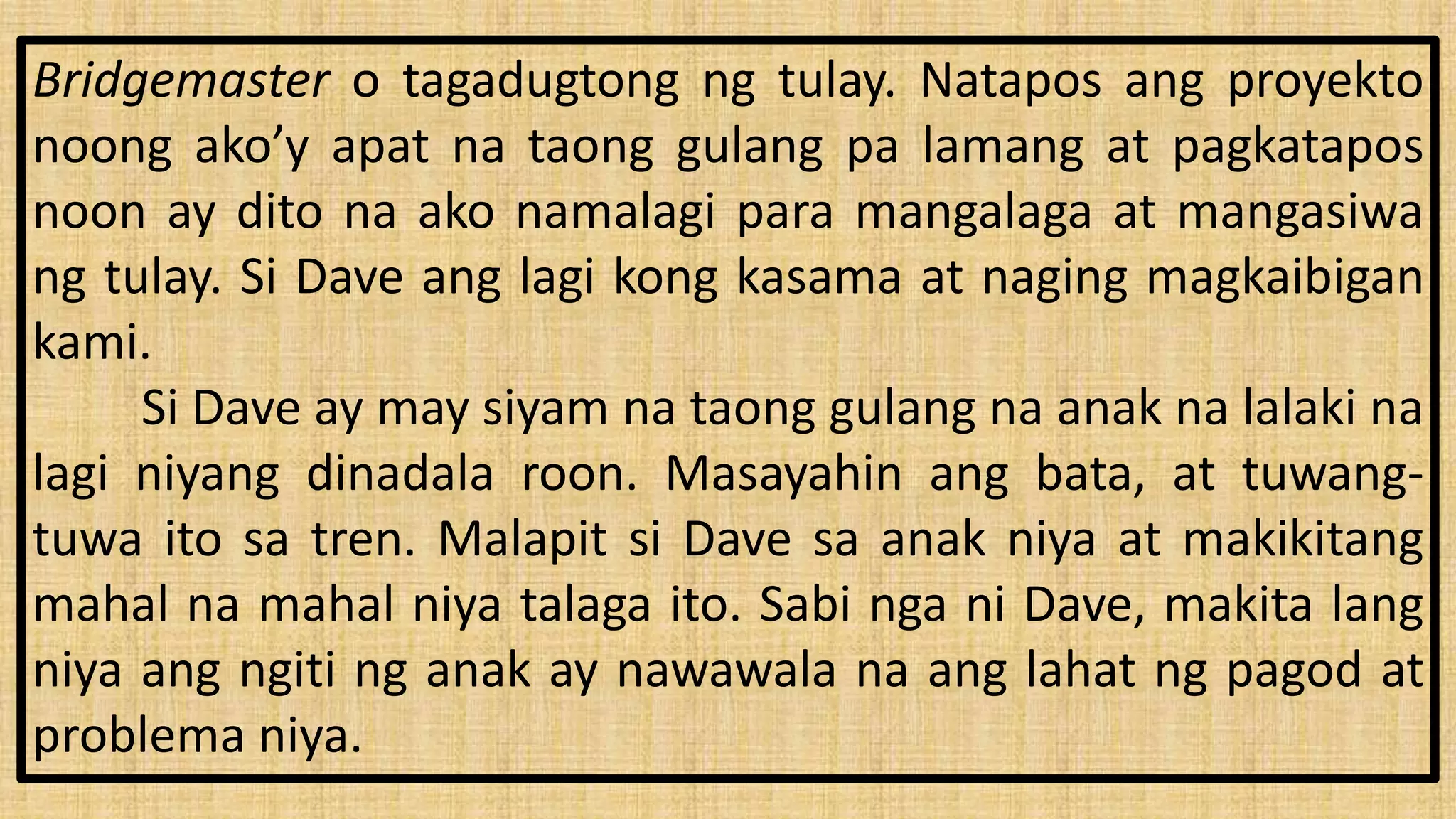 Aralin 1, ang ama, grade 9 | PPTX