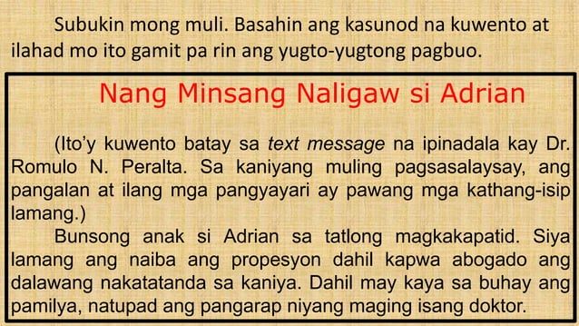 Aralin 1, ang ama, grade 9 | PPTX