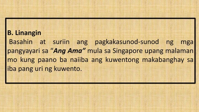 Aralin 1, ang ama, grade 9 | PPTX