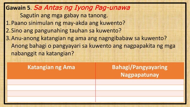 Aralin 1, ang ama, grade 9 | PPTX