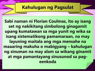 ARALIN 1 AT 2 - PAGSULAT SA FILIPINO.ppt