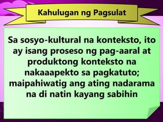 ARALIN 1 AT 2 - PAGSULAT SA FILIPINO.ppt