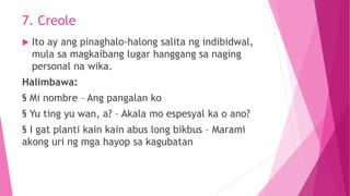 Aralin 1 Barayti ng Wika | PPTX