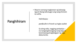 ARALIN 1 ETIMOLOHIYA NG WIKA.pptx