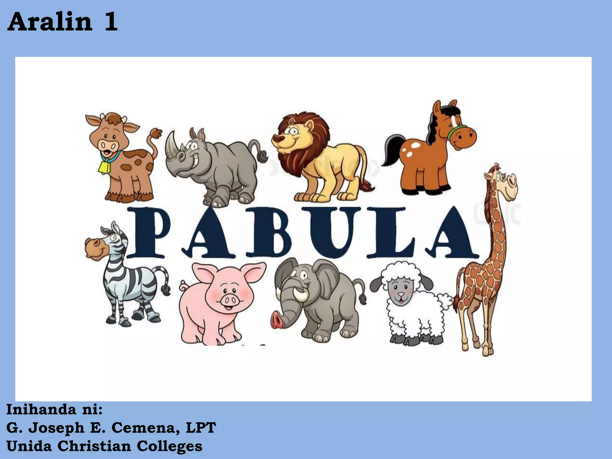 Pabula | PPTX