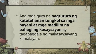 aralin 1 kamalayang pangkasaysayan ng mga kabataang filipino | PPTX