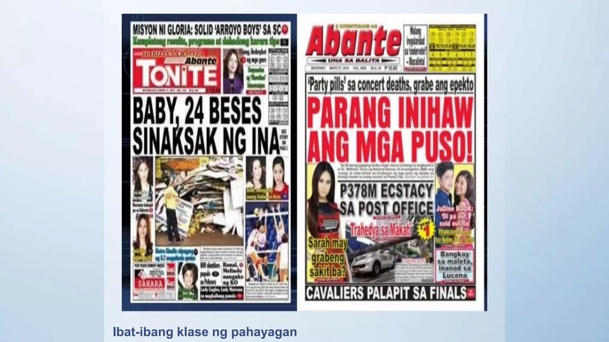 Aralin 1_ Kontemporaryong Panitikan - Pahayagan pptx.pptx