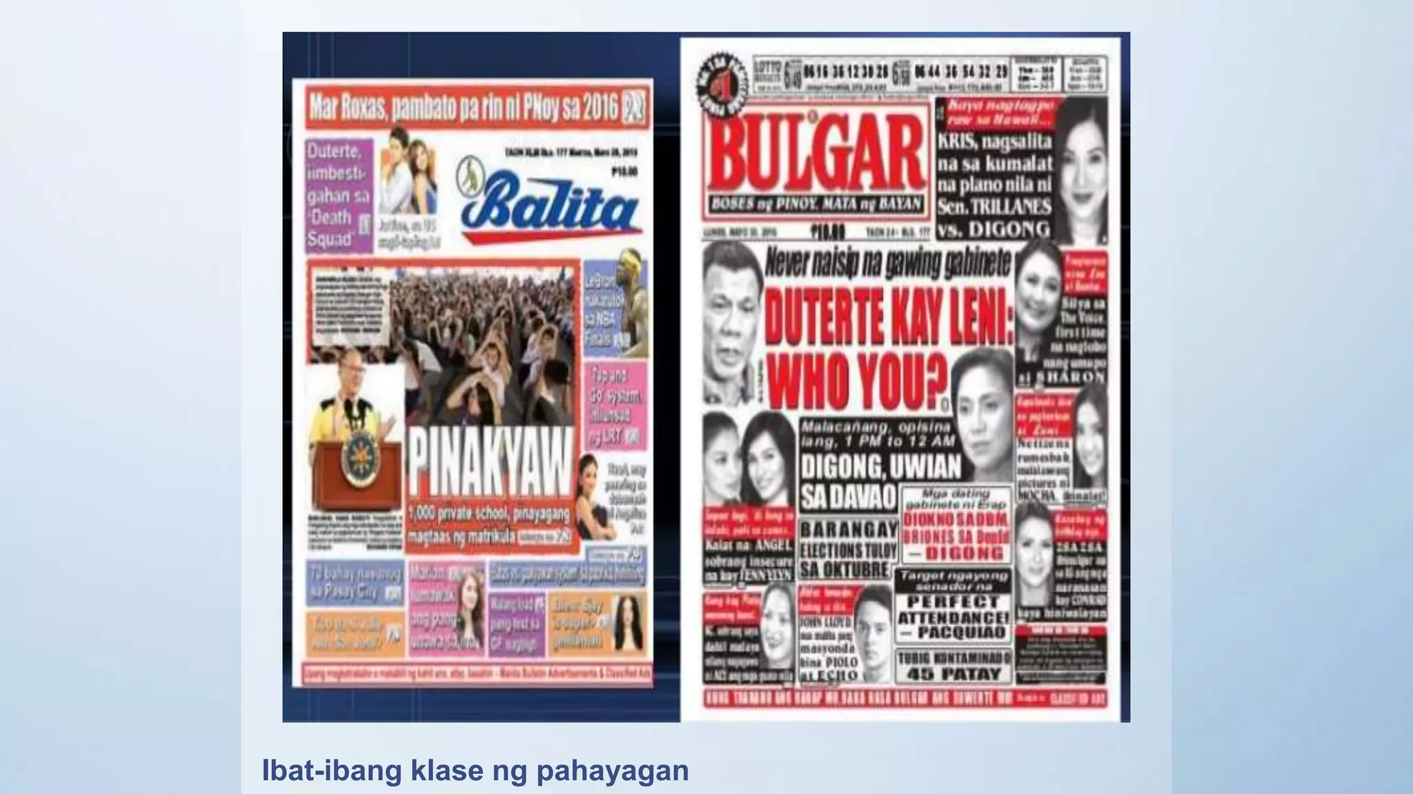 Aralin 1_ Kontemporaryong Panitikan - Pahayagan pptx.pptx