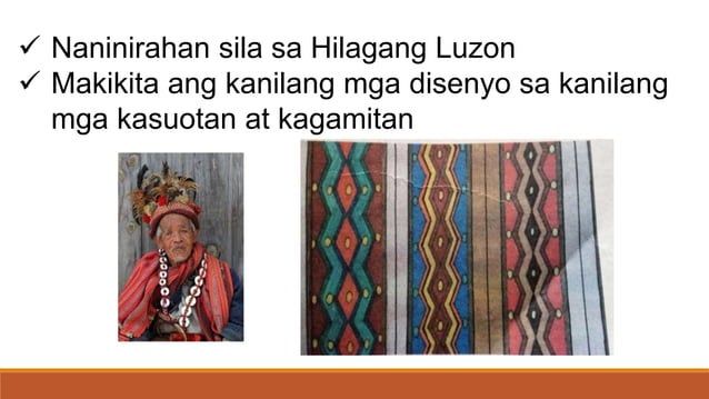 Aralin 1 mga disenyo sa kultural na pamayanan sa luzon | PPTX