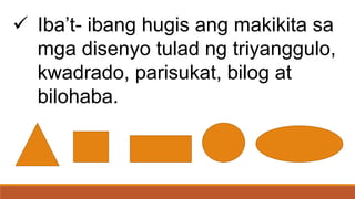 Aralin 1 mga disenyo sa kultural na pamayanan sa luzon | PPTX