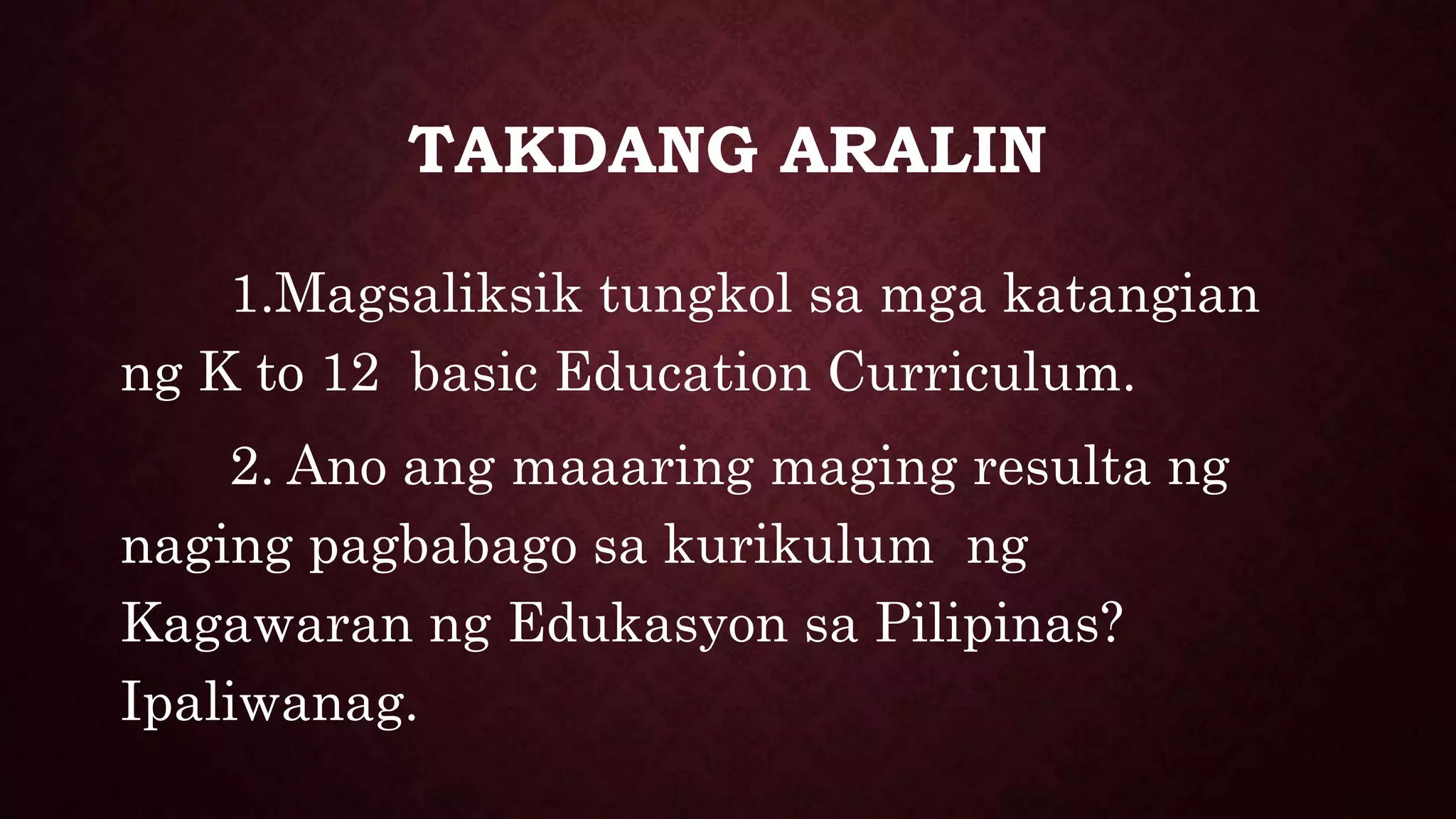 Ang Sistema ng Edukasyon sa Pilipinas | PPTX