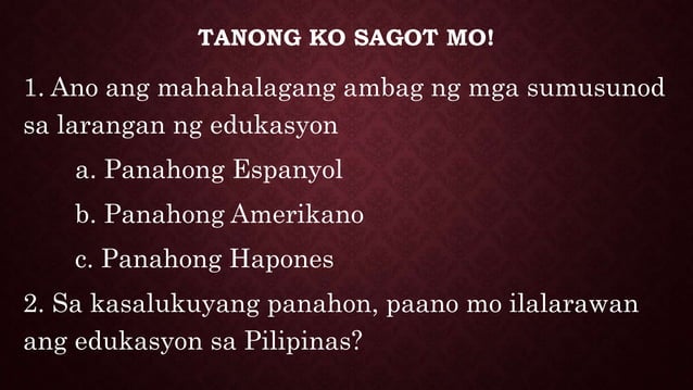 Ang Sistema ng Edukasyon sa Pilipinas | PPTX